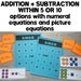 Addition and Subtraction Within 5 and 10 BINGO Kindergarten and 1st ...