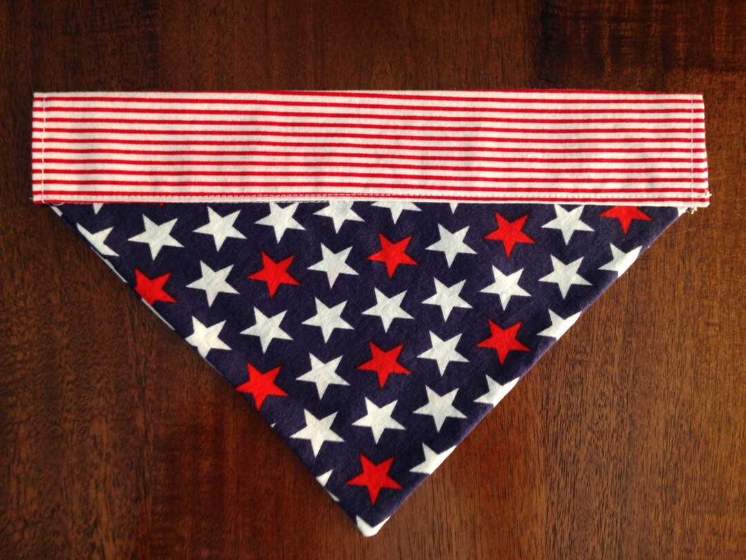 American Flag Dog Bandana/patriotic Dog Bandana/flag Dog Bandana/4th of ...