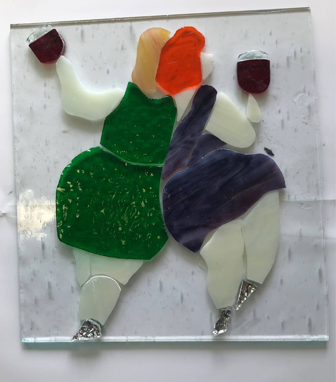 Friends - Standing Stained Glass Piece - Etsy