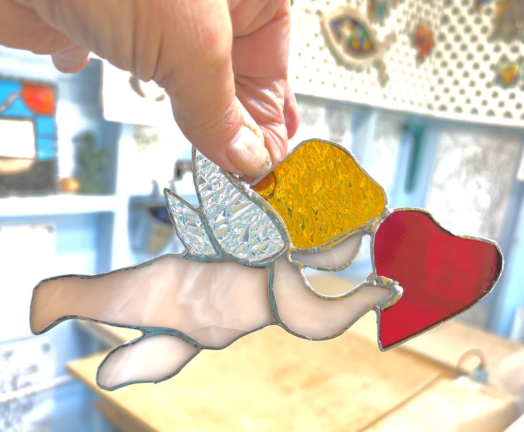 Cupid Stained Glass - Etsy