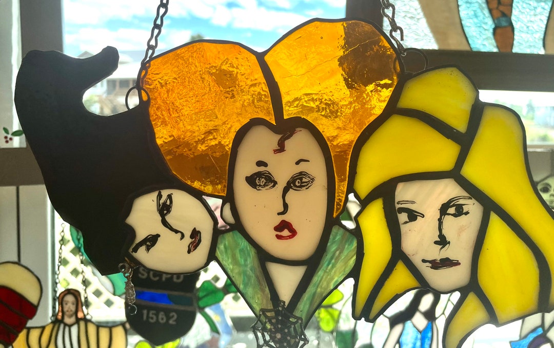 Hocus Pocus Stained Glass Large Sun Catcher - Etsy