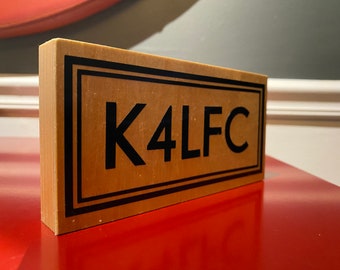 Ham Radio Call Sign Plaque - Etsy