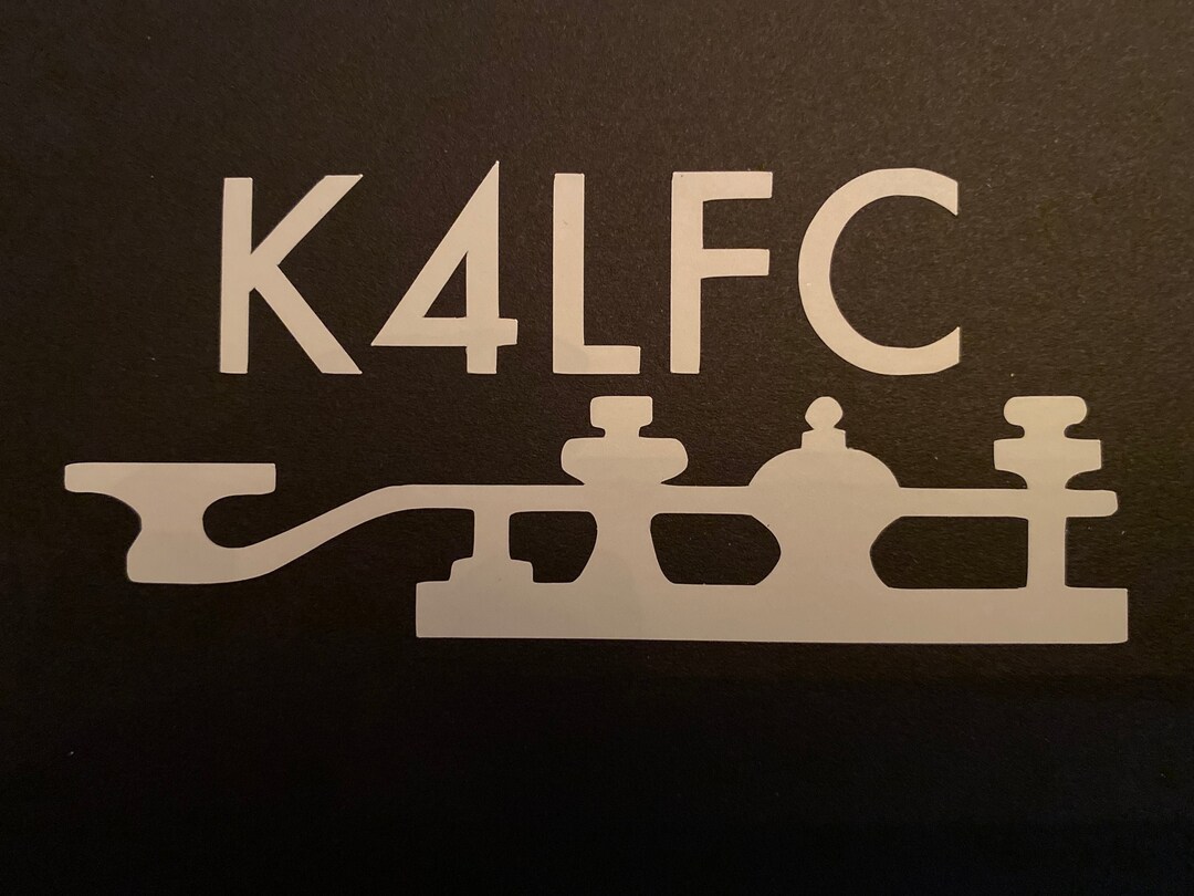 Amateur Radio Custom Call Sign Decal - Etsy