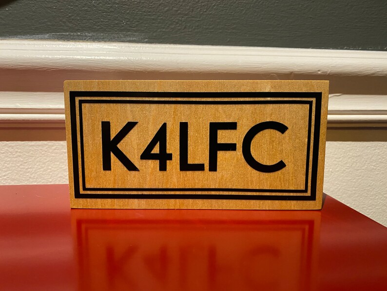 Ham Radio Custom Call Sign Plaque - Etsy