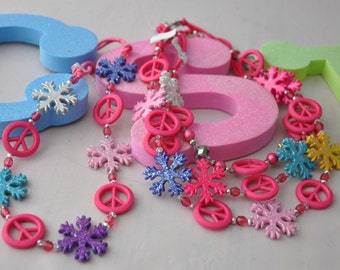 Hot Pink Peace Sign | Etsy