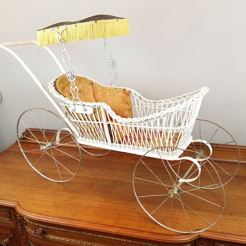 Wicker Doll Pram - Etsy