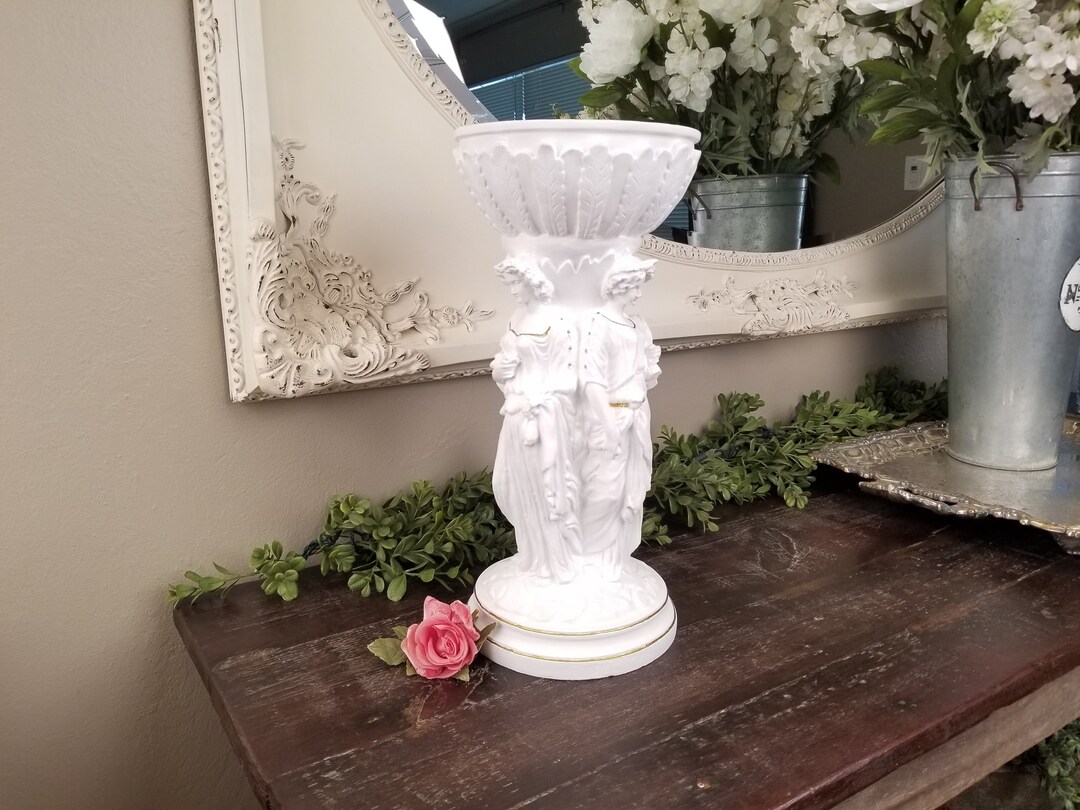 Vintage Three Graces Pedestal Figural Lady Statue 16" Tall * Rare Find ...