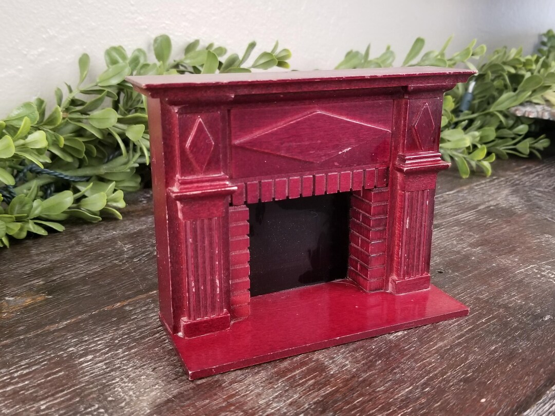 Miniature Doll House 1:12 Scale Ornate Wood Fireplace Mantle - Etsy