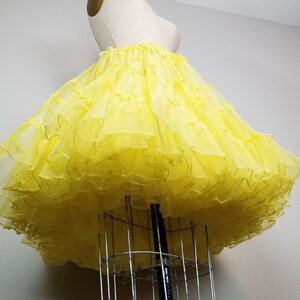 Vintage 1950's Ruffled Yellow Very Full Petticoat Crinoline by Nita ...