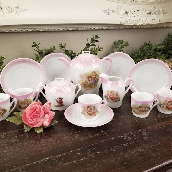 Pink Tea Set - Etsy
