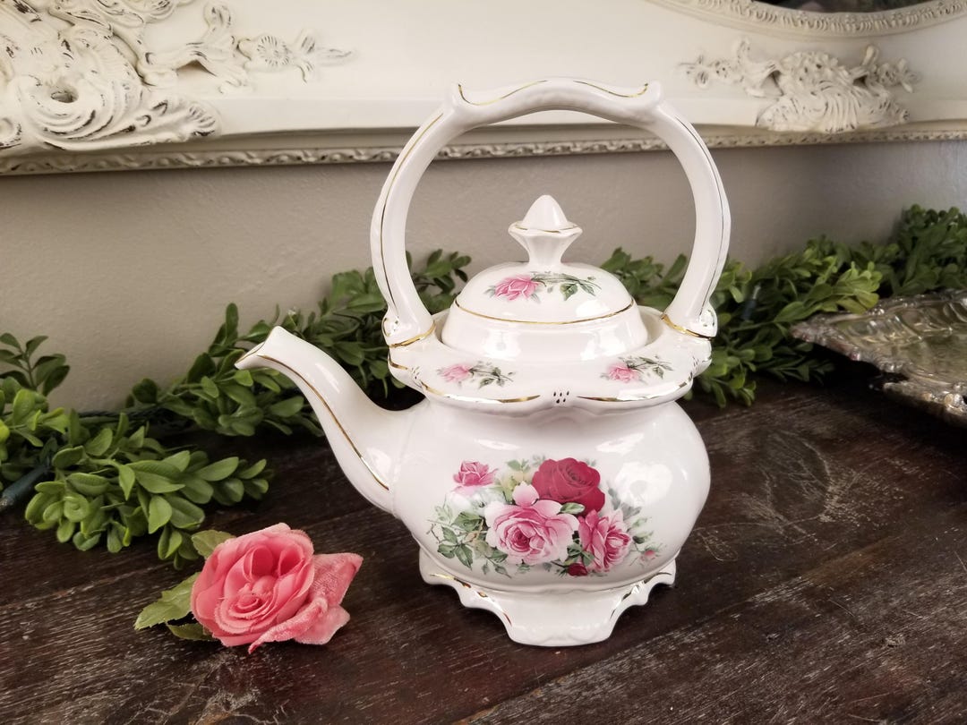 Vintage Crown Dorset Staffordshire England Pink Roses Carriage Style ...
