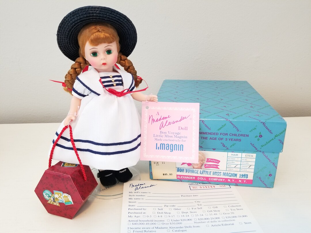 Madame Alexander Bon Voyage Little Miss Magnin 1993 8 Doll Brand New in ...