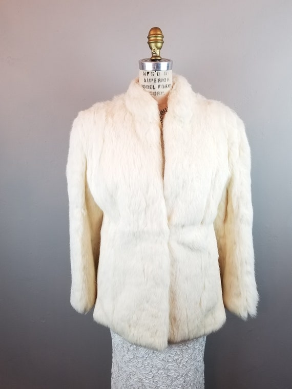 Vintage blonde cream rabbit - Gem