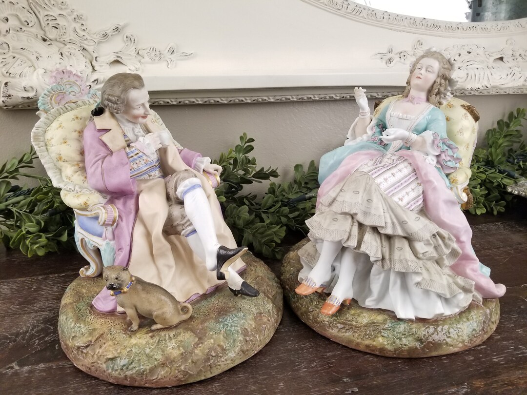 Antique 19th C Bisque Figures Meissen Johansen Roth * Maria Therese ...