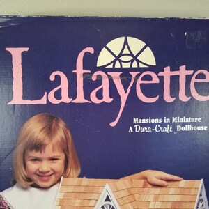 Vintage Dura Craft Lafayette Mansion in Miniature Dollhouse Kit NEW in ...