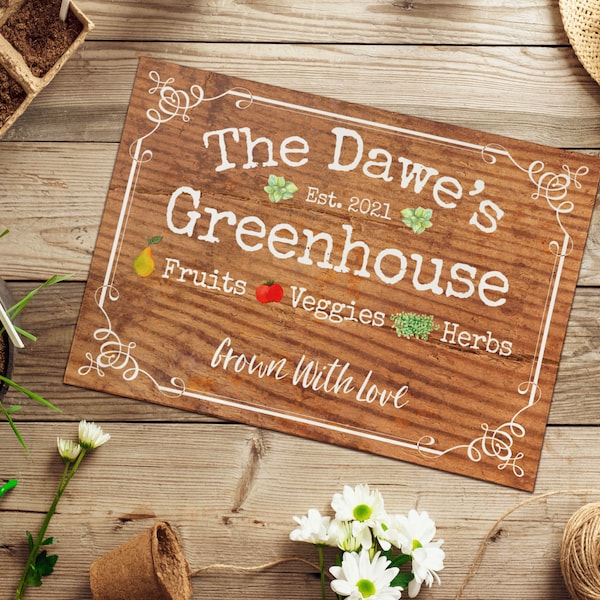Greenhouse Sign - Etsy