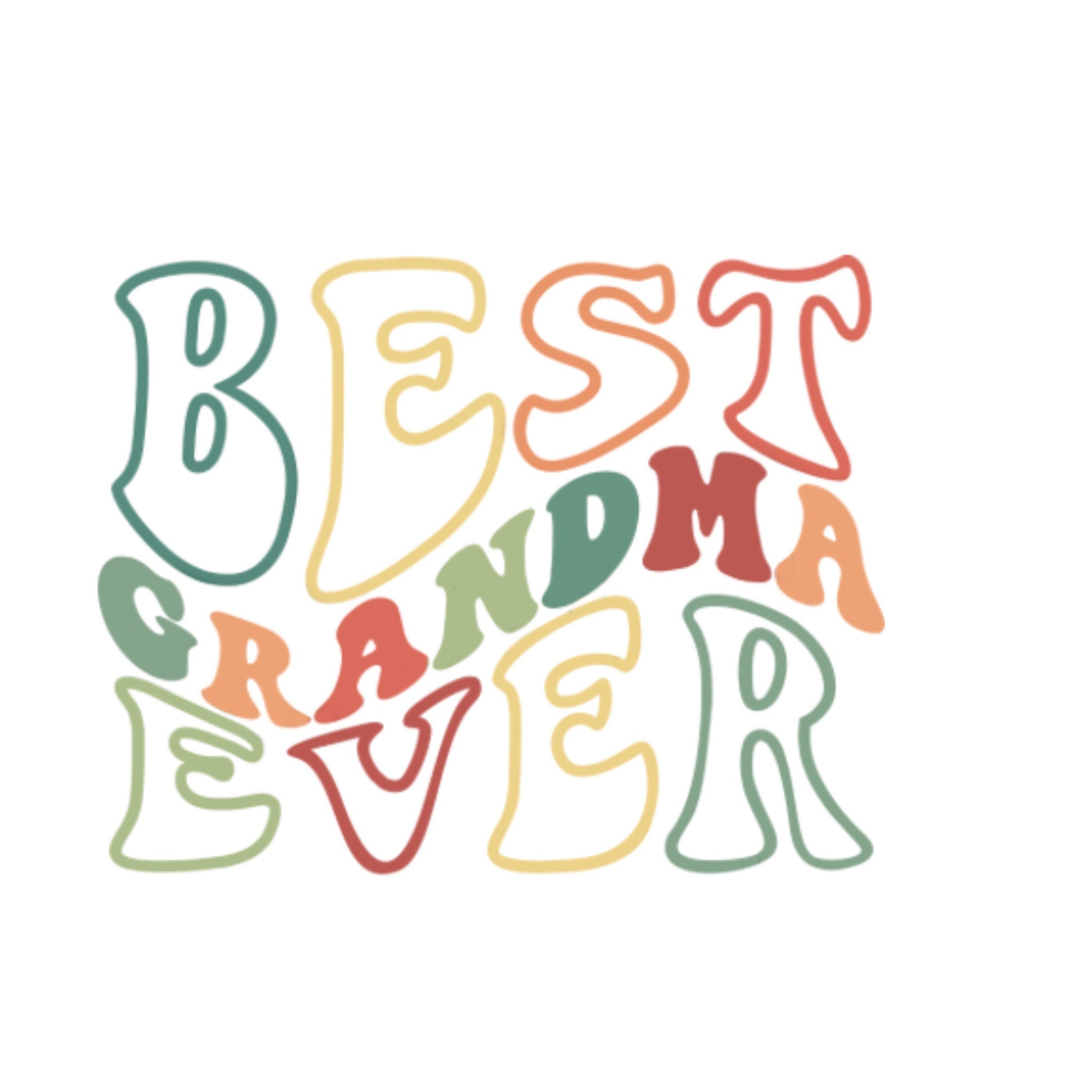 Best Grandma Ever Retro Sublimation Design Download PNG - Etsy