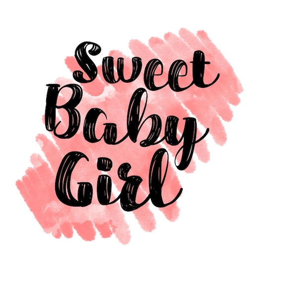 Sweet Baby Girl Newborn Baby Sublimation Design Download PNG - Etsy