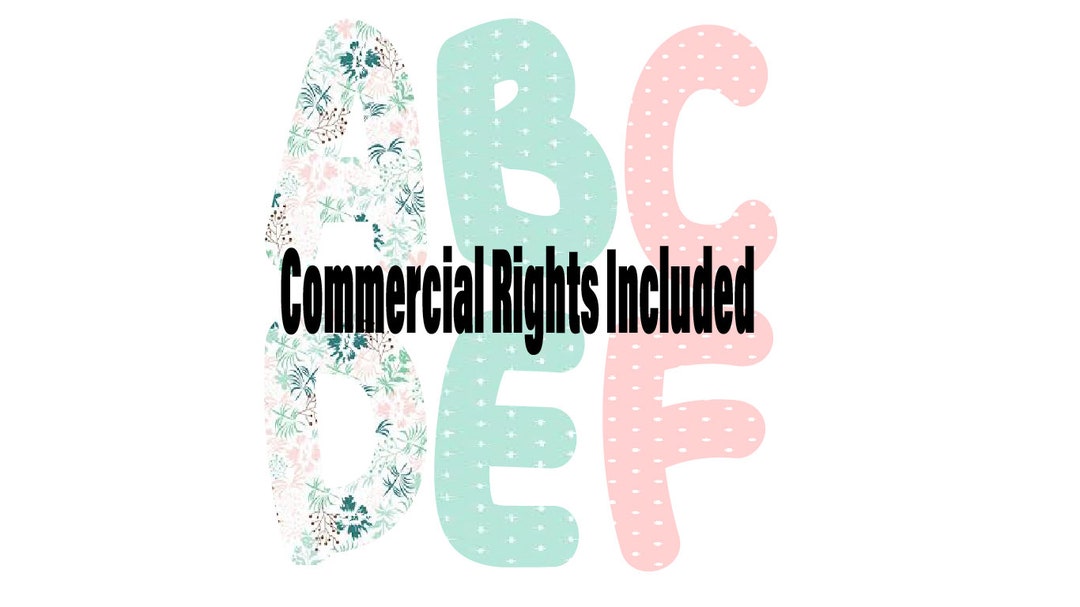 Pastel Alpha Font Set SVG Design Download - Etsy