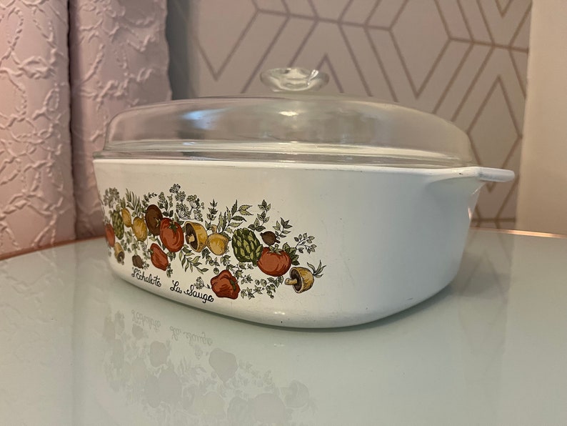 Corning Ware 4 Quart Spice of Life L'echalote La Sauge A-84-B 4 Qt With ...