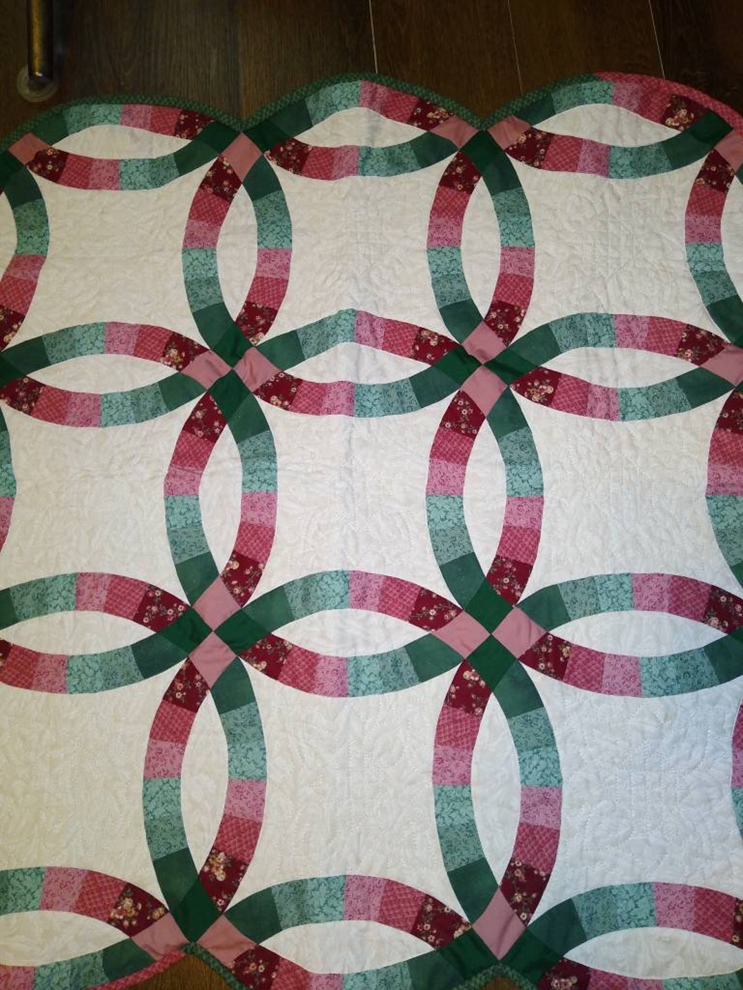 Double Wedding Ring Table Topper - Etsy