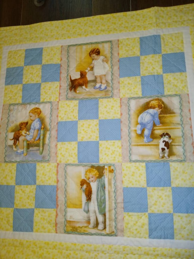 Yellow Baby Quilt - Etsy