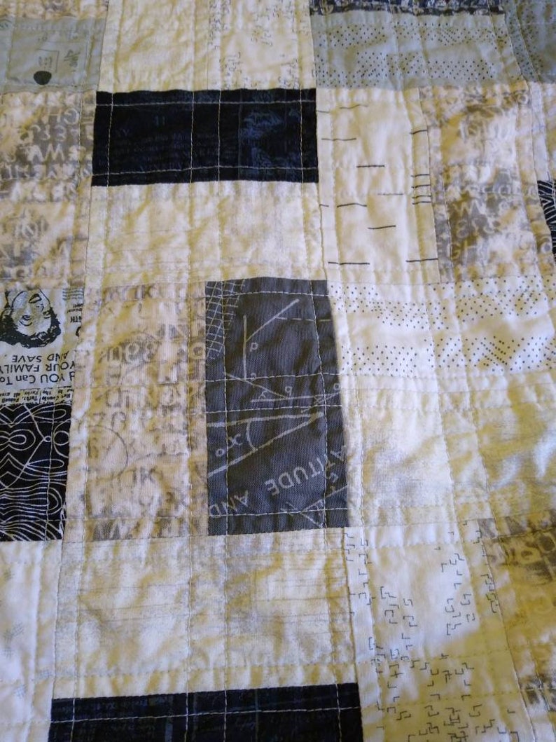 Monochrome Quilt - Etsy