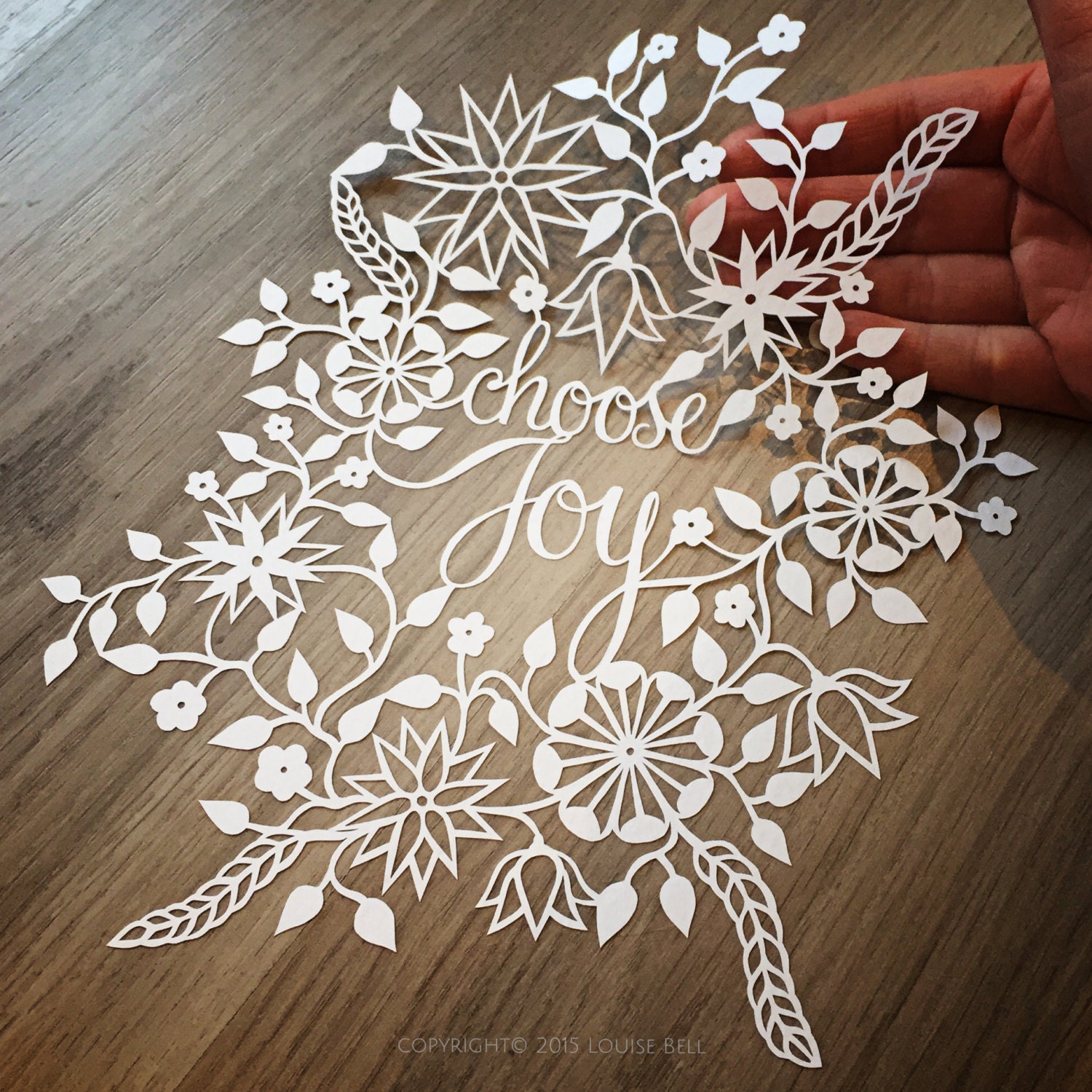Choose Joy Papercut Template - Personal Use - PDF JPEG SVG - Instant ...