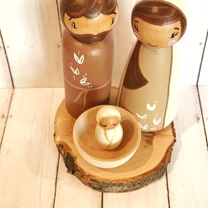 Simple Wooden Nativity Set - Etsy