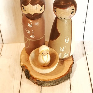 Simple Wooden Nativity Set - Etsy