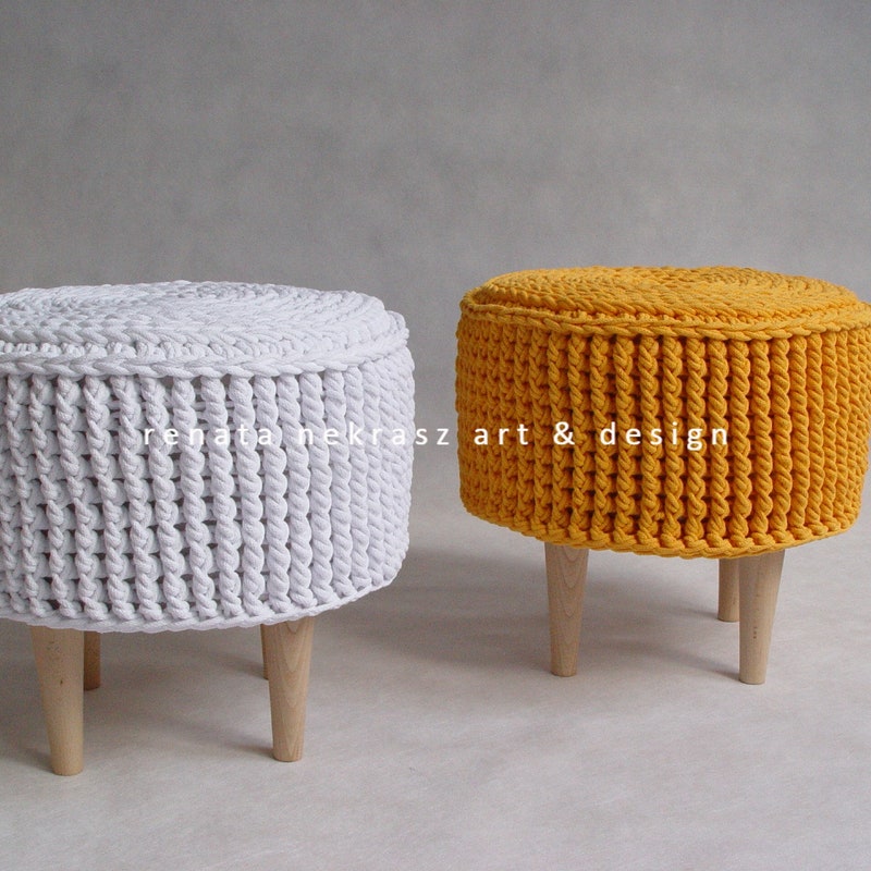 Crochet Ottoman Pattern - Etsy