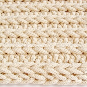 Ecri, Cotton Cord, Rectangular Rug, Crochet Rug, Crochet Carpet ...