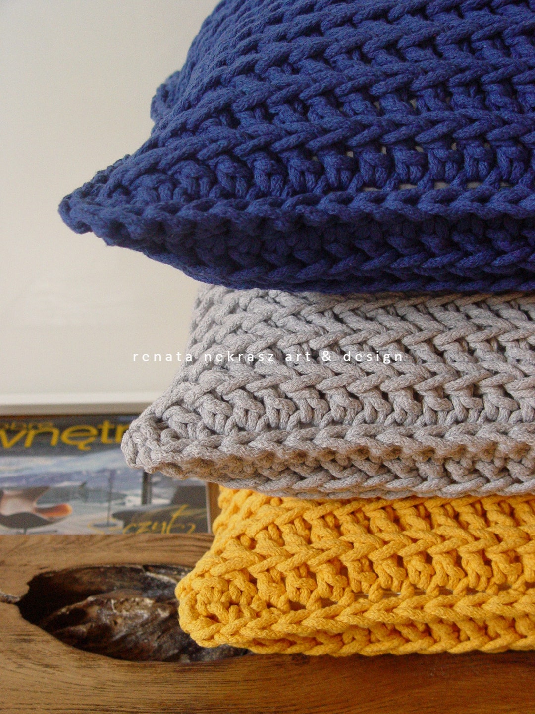 Crochet Pillowcases Model 008, Crochet Cushion, Knitted Pillowcases ...
