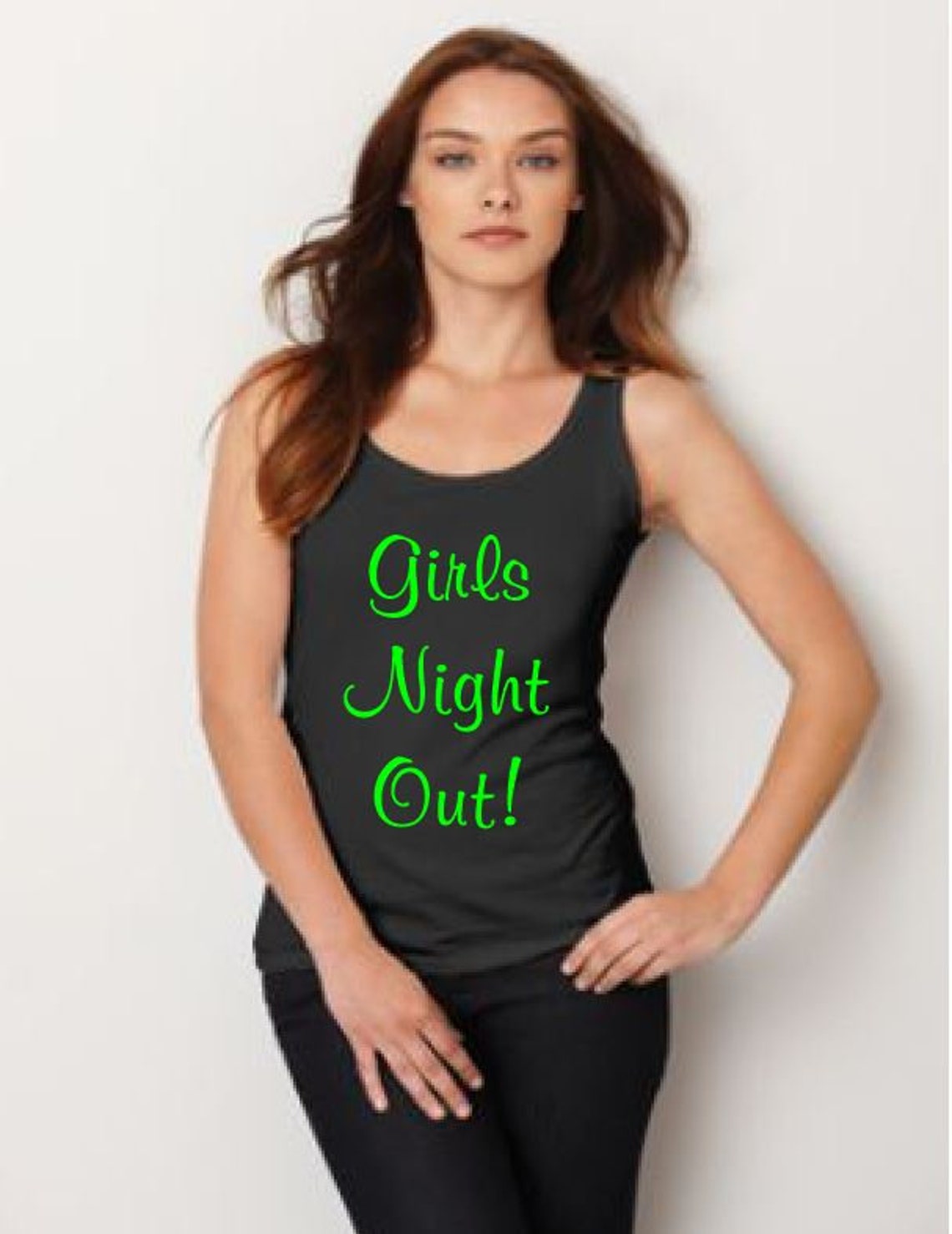 Girls Night Out shirt Tank Top Racerback Tank Top Fun | Etsy