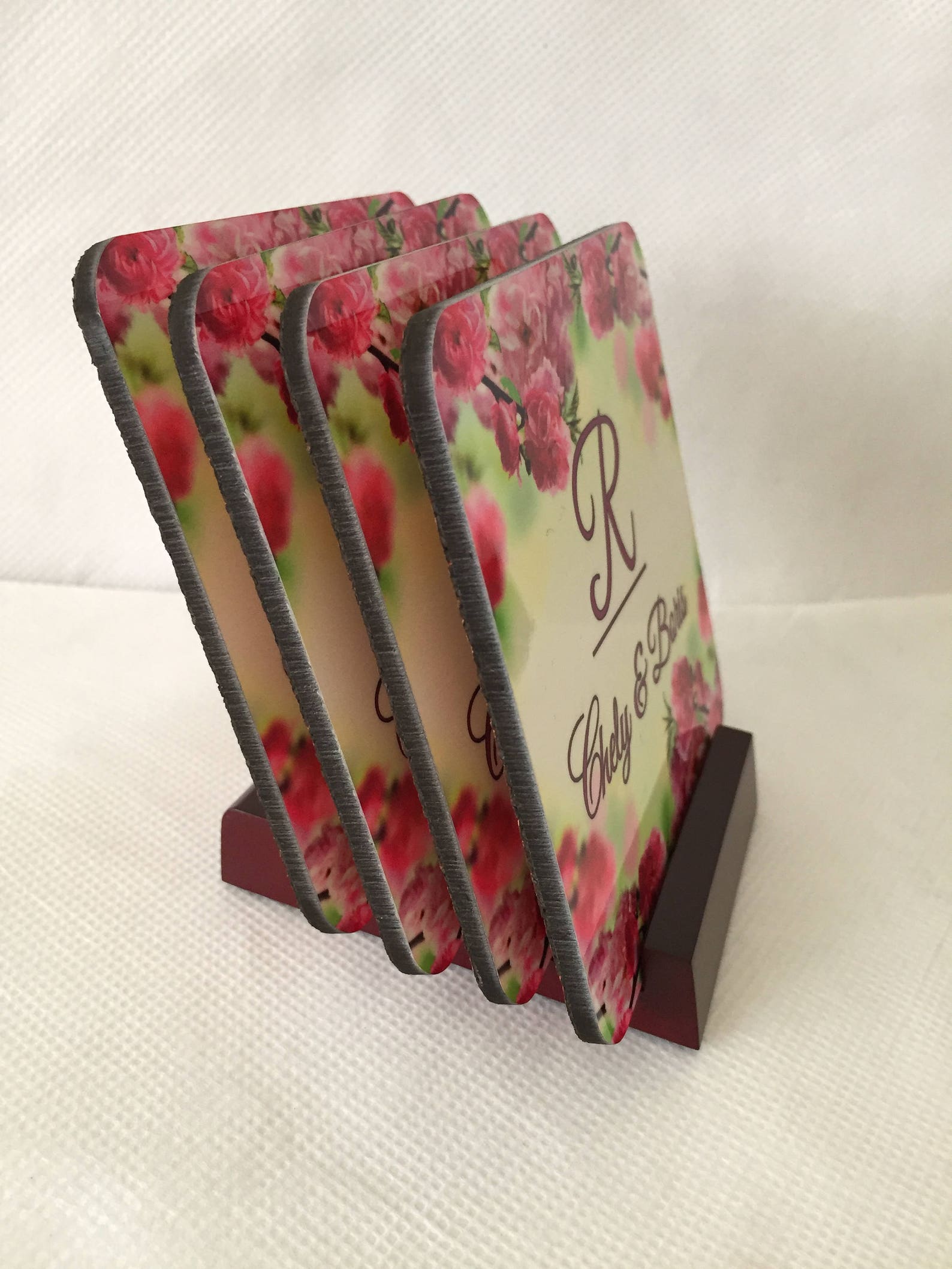 Personalized Coaster Set of 4 - Etsy