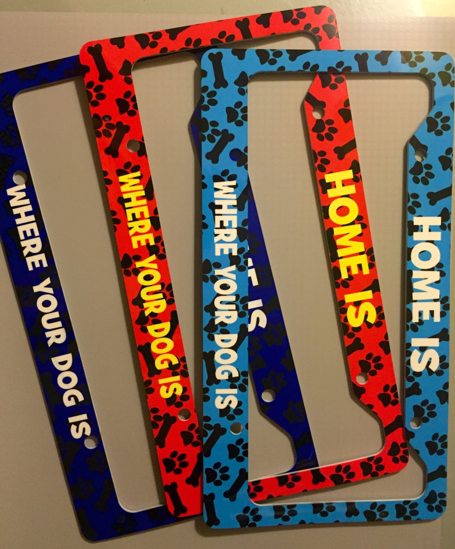 Dog Lover License Plate Frame, Personalized Car Decor - Etsy