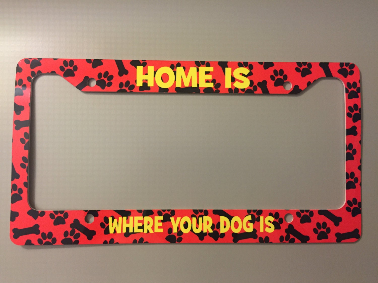 Dog Lover License Plate Frame, Personalized Car Decor - Etsy