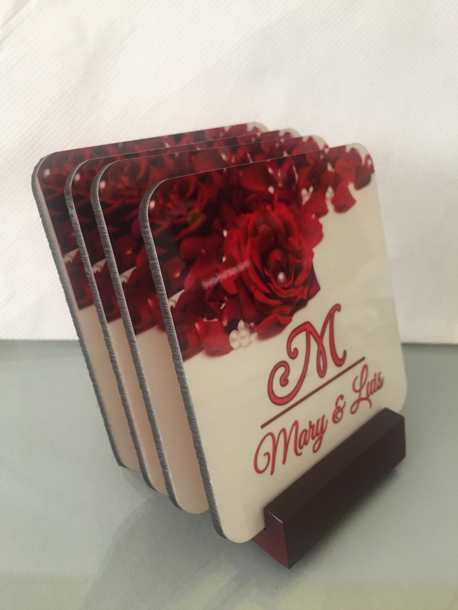 Personalized Photo Coaster Set of 4 - Etsy