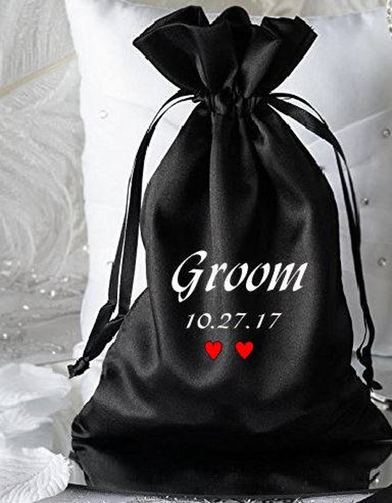Personalized Satin Bag, Black Sating Bag, Gold Sating Bag, Royal Blue ...