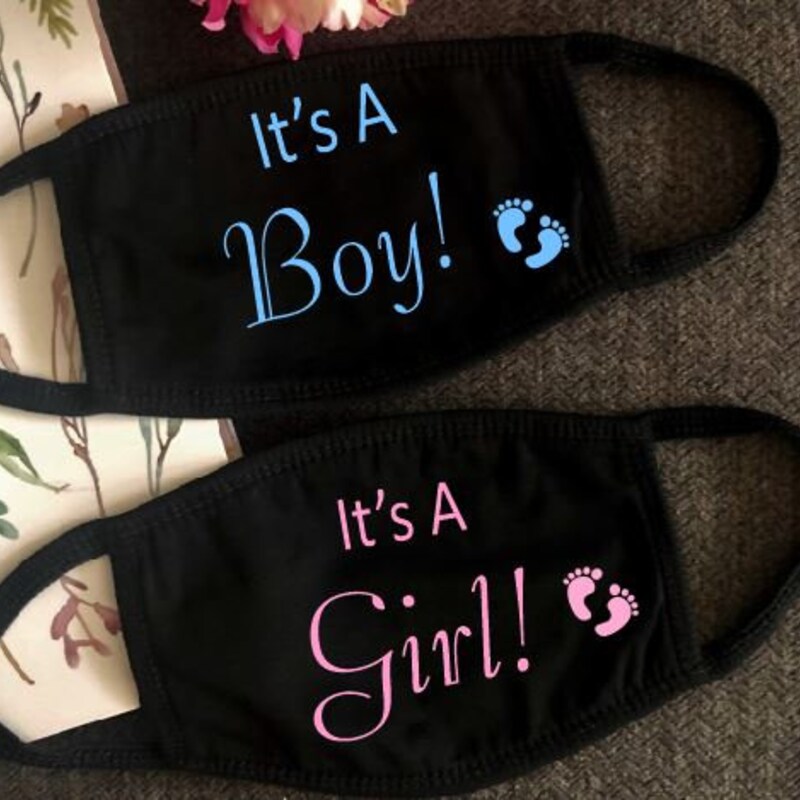 Baby Shower Face Mask - Etsy
