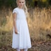 LYDIA Classic Medium Length Church Dress With Embroidered Top - Etsy ...