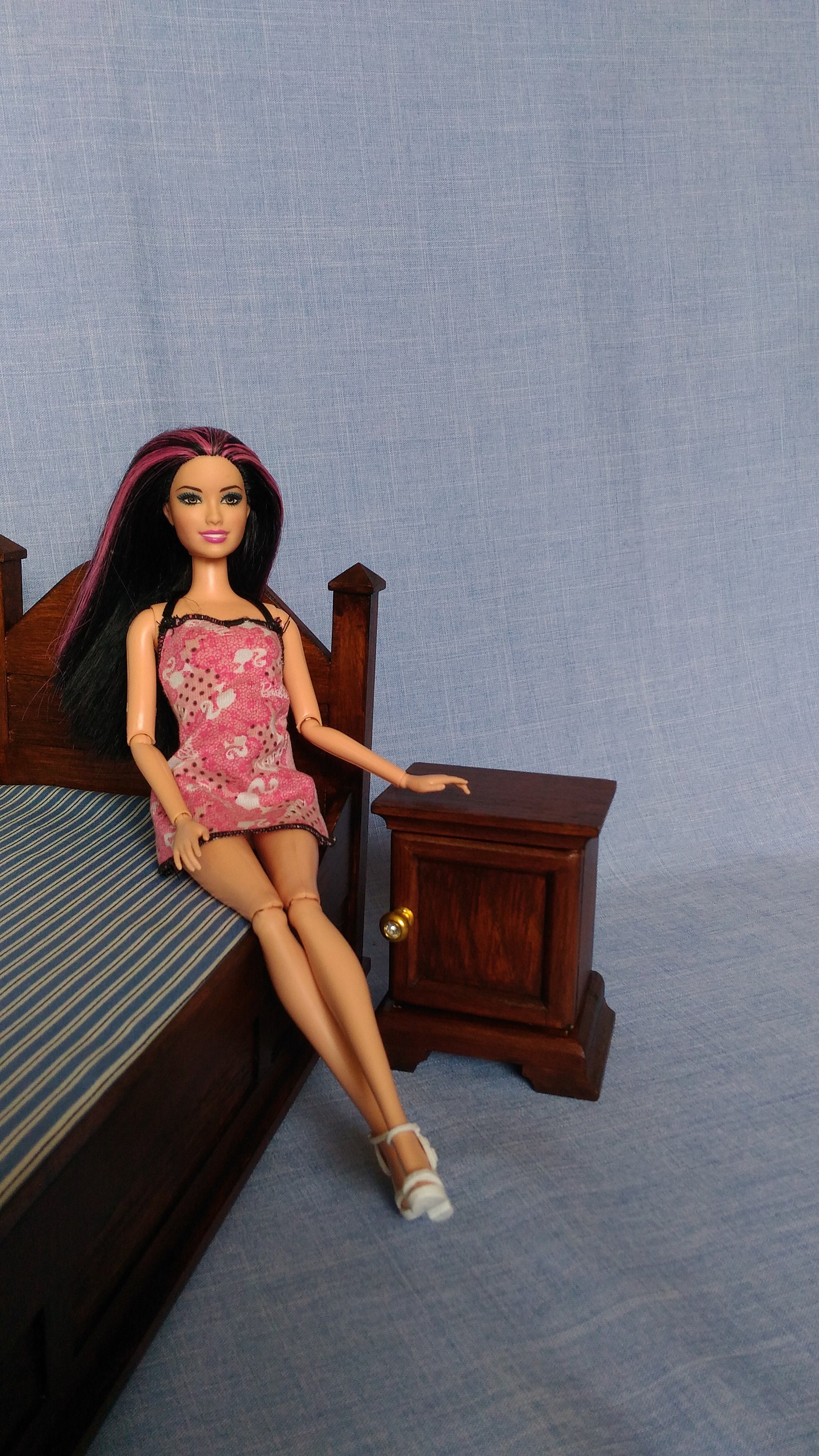 1:6 Scale Single Bed for 12 Inch Doll | Etsy