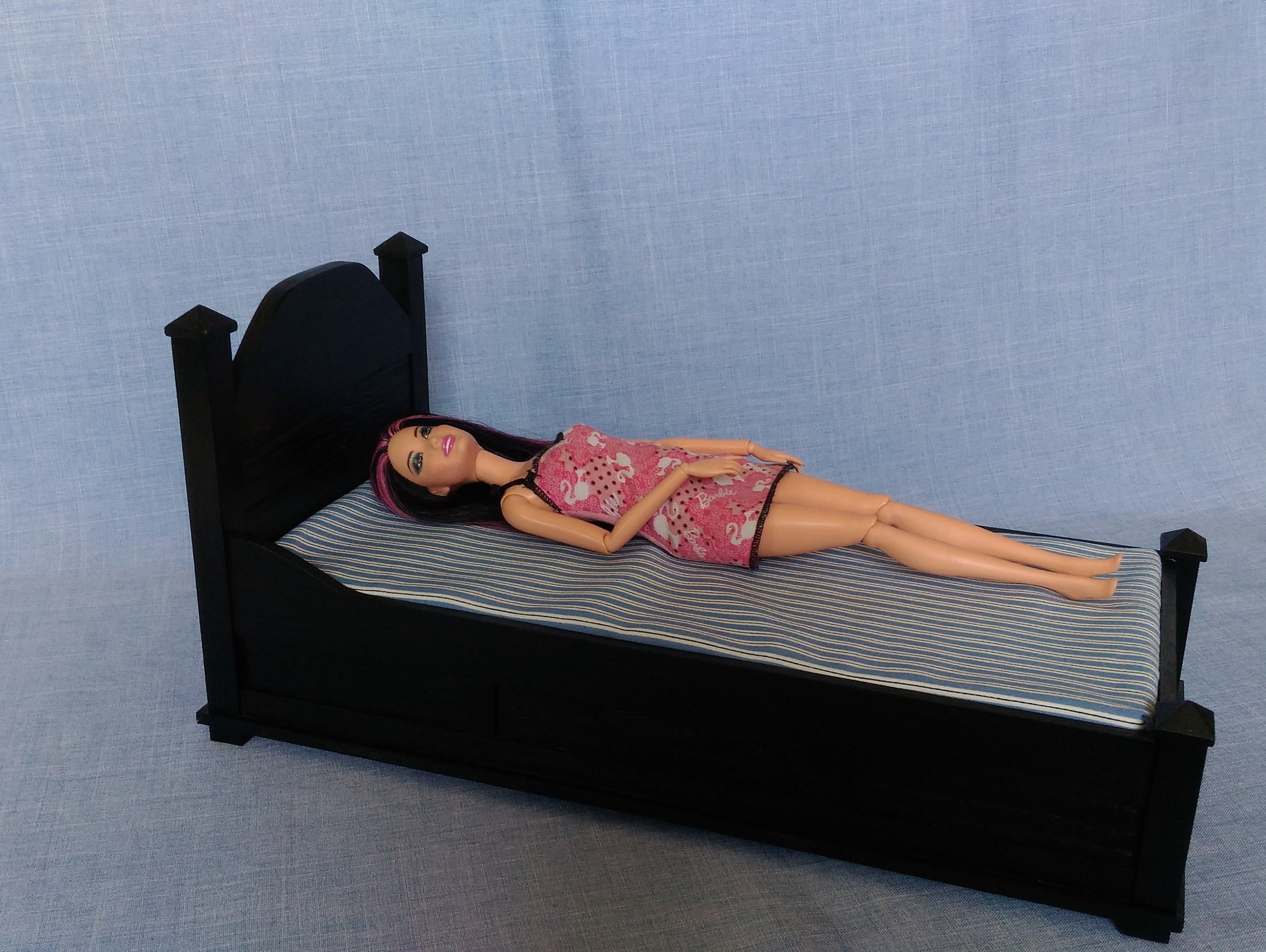 1:6 Scale Single Bed for 12 Inch Doll | Etsy