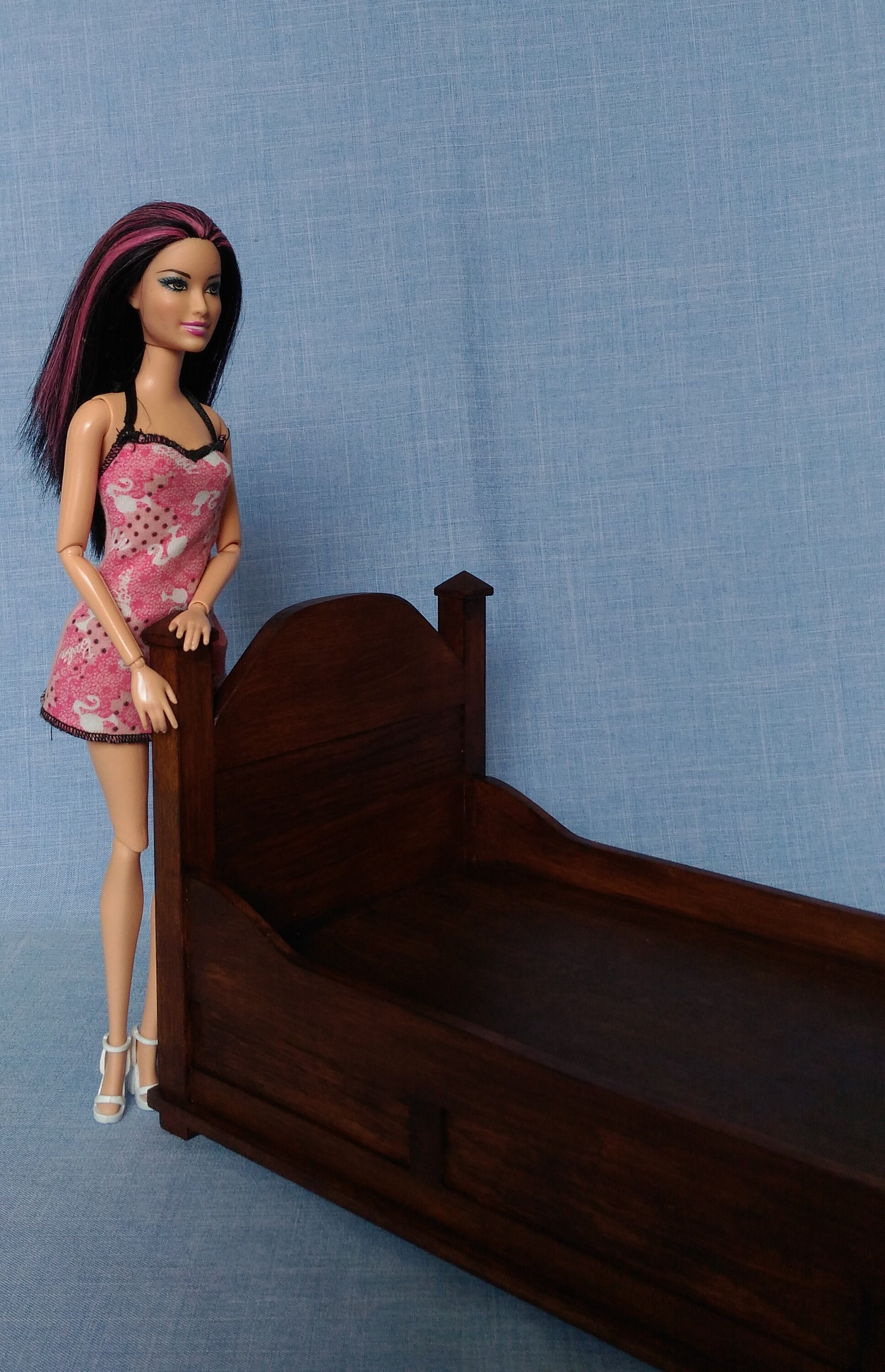 1:6 Scale Single Bed for 12 Inch Doll | Etsy