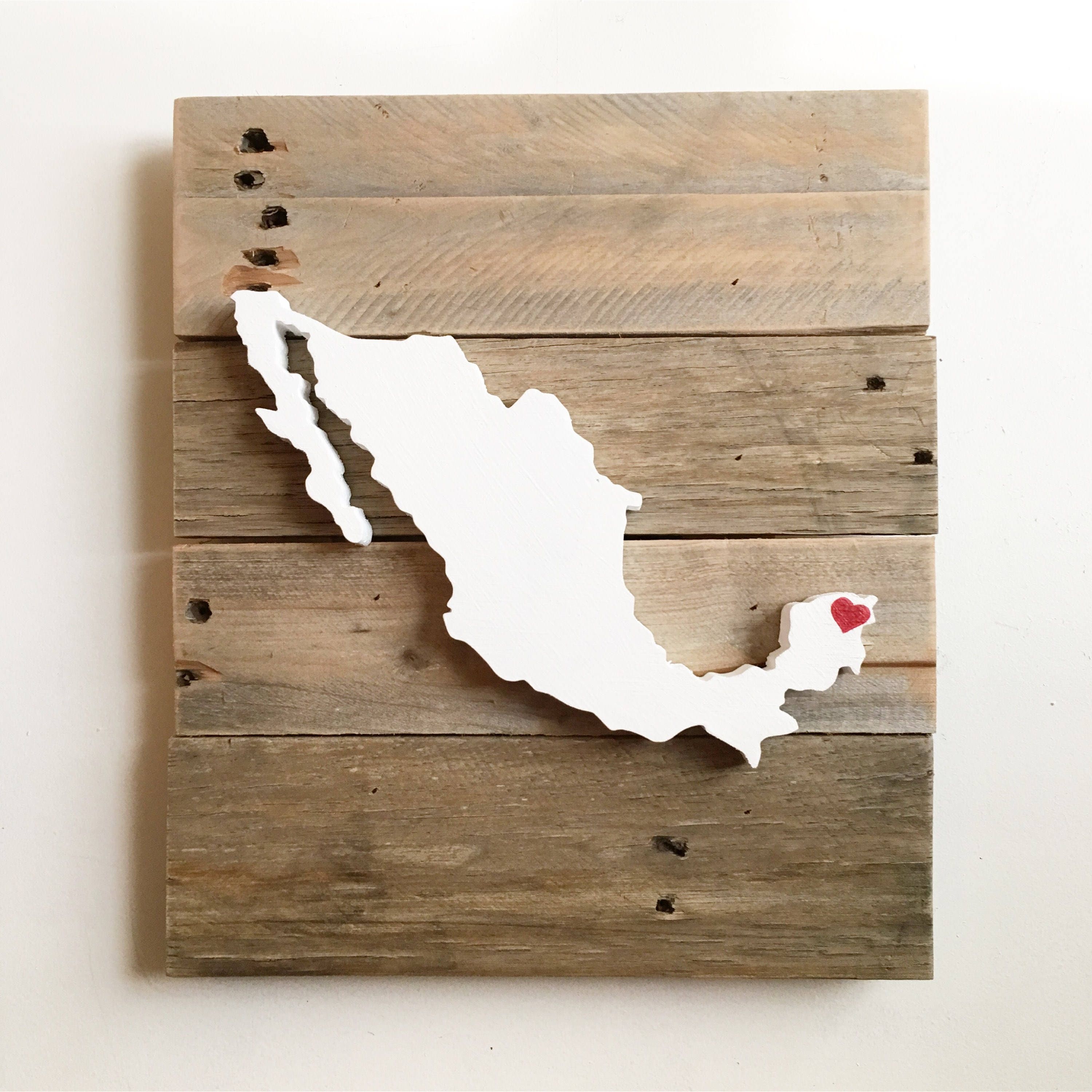 Home Decor Home & Living Wall Decor Washington Map on Genuine Reclaimed ...