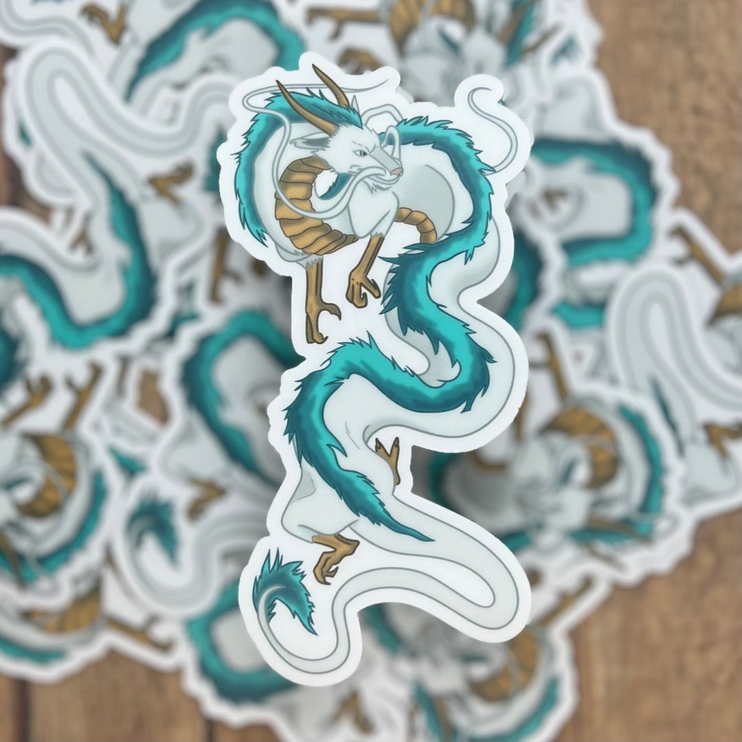 Haku Water Dragon Sticker/decal - Etsy