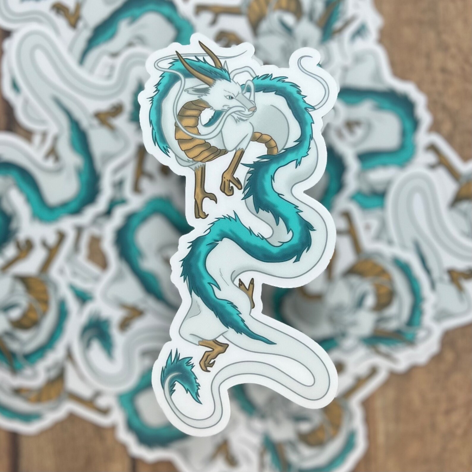 Haku Water Dragon Sticker/decal - Etsy