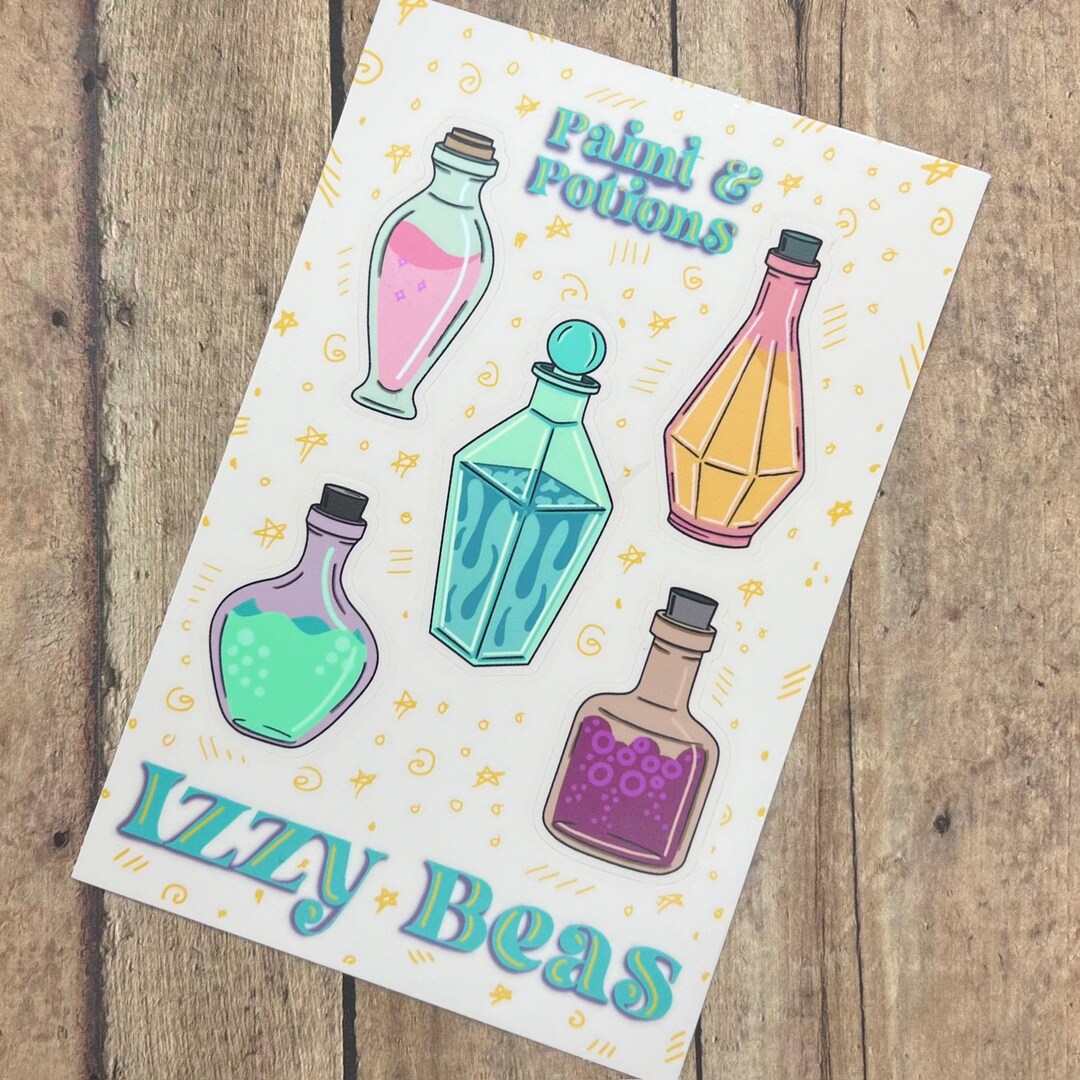 Potion Bottles Sticker Sheet - Etsy