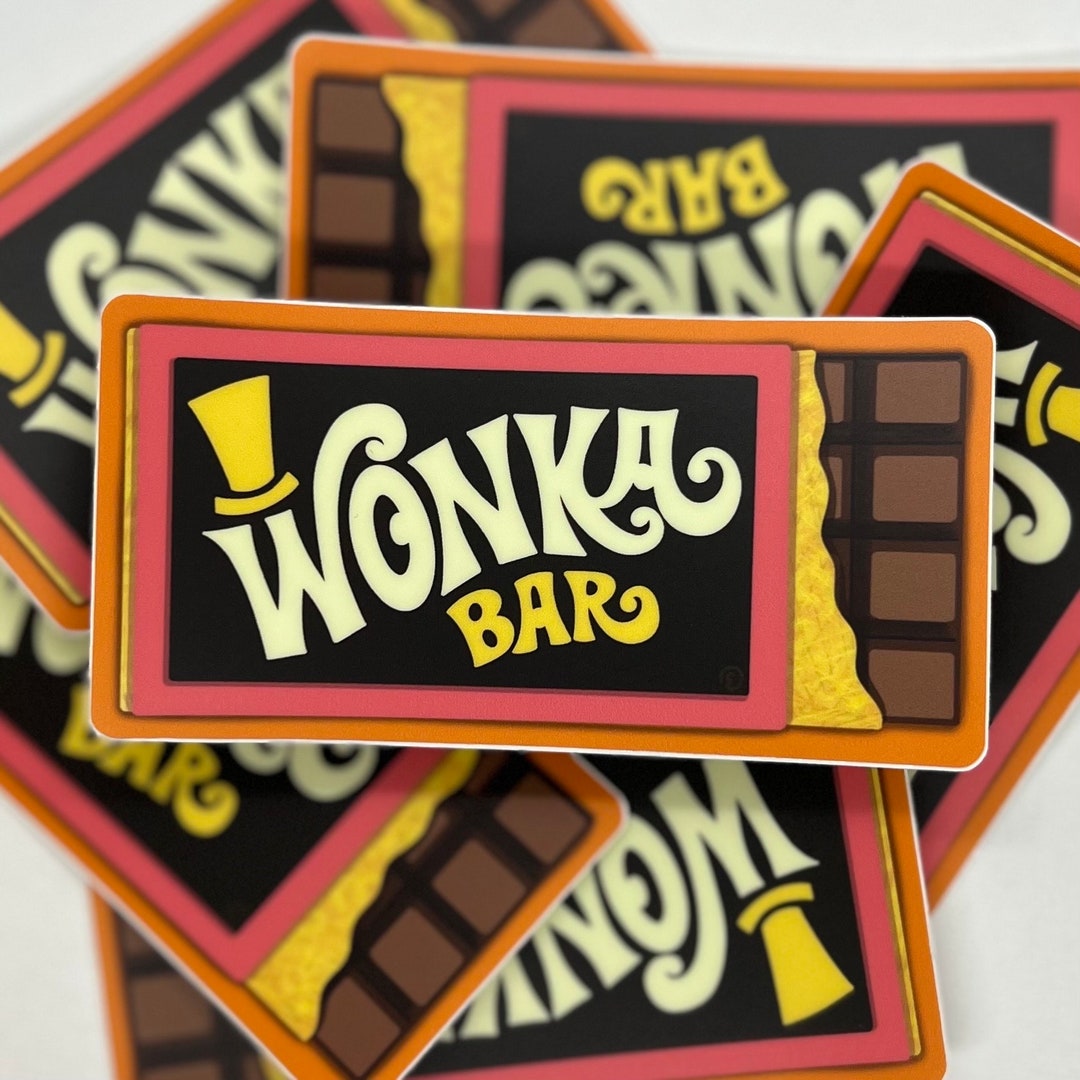 Wonka Inspired Chocolate Bar Sticker - Etsy