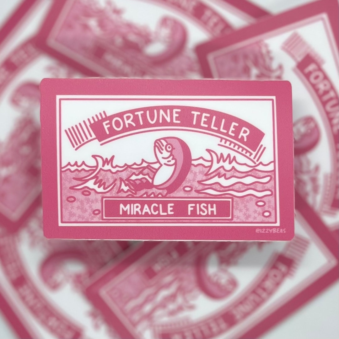 Miracle Fish Fortune Teller Sticker - Etsy